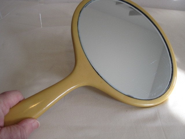 vintage 1930s Large Celluloid Framed Hand Mirror – Haute Juice