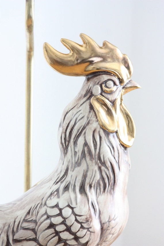 Large Vintage Ceramic Rooster Table Lamp Large Vintage Ceramic Rooster Table Lamp