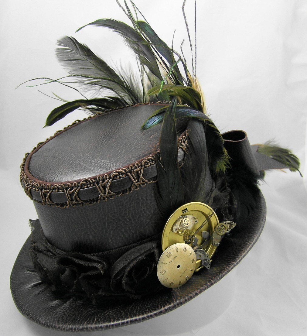 Mini Top Hat Steampunk Clockwork Gear Victorian Time Travel