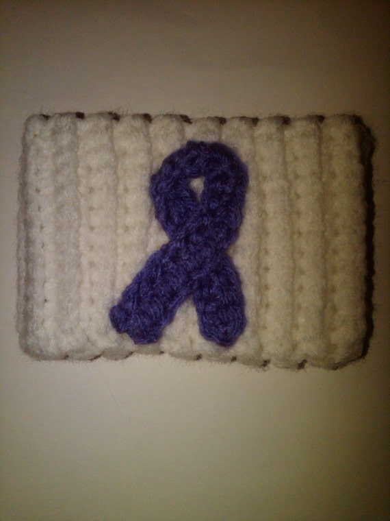 Items similar to Crochet Cancer Coffee Sleeve on Etsy