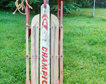 1950 Snow Sled by Kalamazoo Sled Company, Champion model