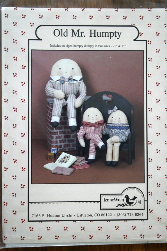 Humpty Dumpty Sewing Pattern Vintage