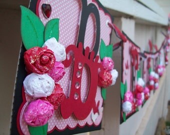 Handmade Banner Custom made GO GREEN Name Banner by nadyasworld