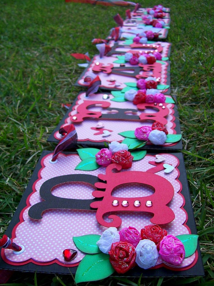 Handmade Banner Custom made GO GREEN Name Banner by nadyasworld