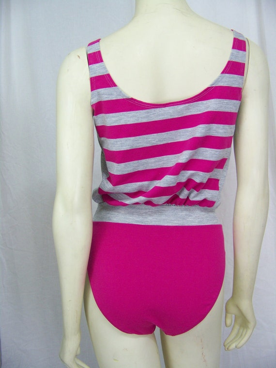 Vintage 1980s Aerobics Leotard Gilda Marx Flexatard Deadstock