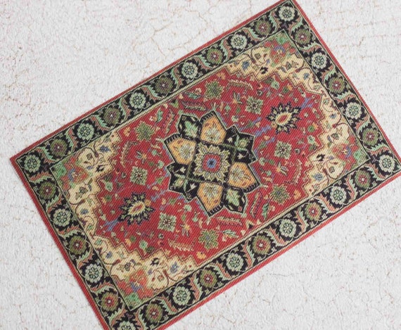 Miniature Victorian or Edwardian Rug in Three Sizes For