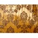 Flaming Damask Orange And Brown Damask Velvet Fabric With
