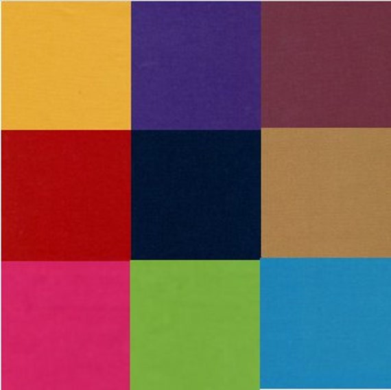 1 Yard Fabric Finders Solid Cotton Twill by angelasfabricandtrim