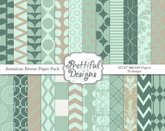 Sports Team Colors Digital Paper Pack by PrettifulDesigns