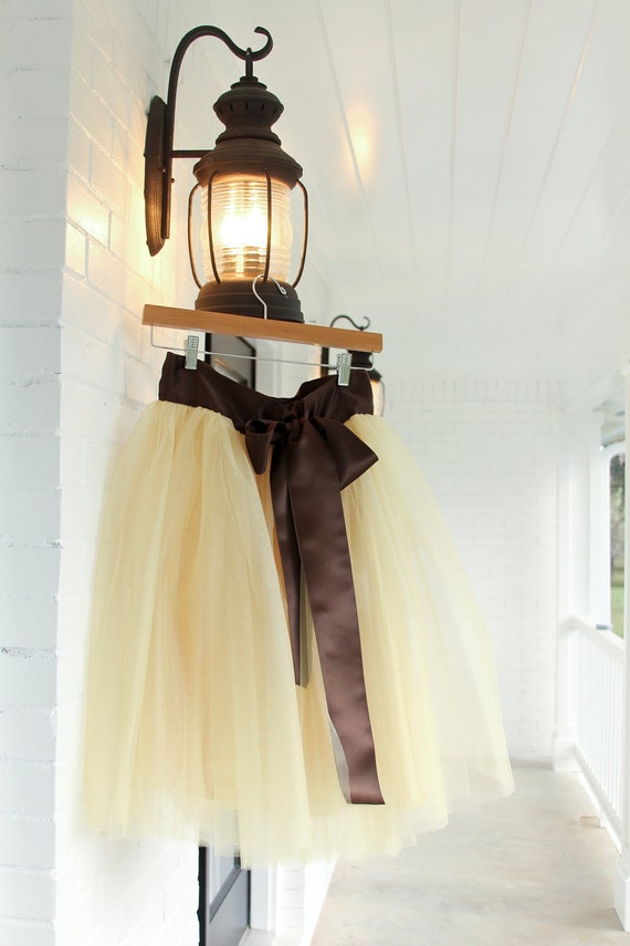 Gold Adult Tutu Prom Dress Tutu Skirt Brown Tutu By Mirelaolariu