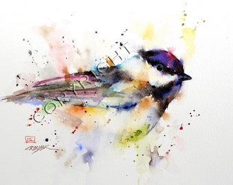 Watercolor Hummingbird Peacock Bear and Nature by DeanCrouserArt