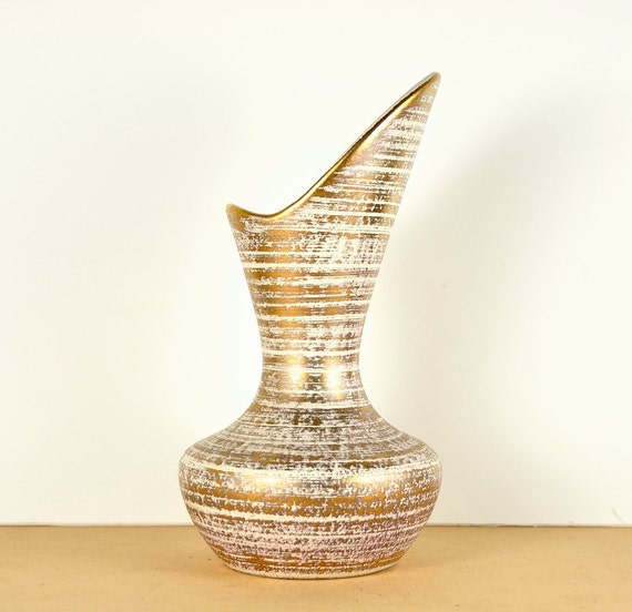 Royal Haeger Gold Tweed Vase 413 USA