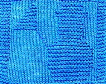 Knitting Cloth Pattern HUMMINGBIRD and FLOWER PDF