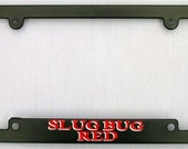 Items similar to Slug Bug Red License Plate Frame on Etsy