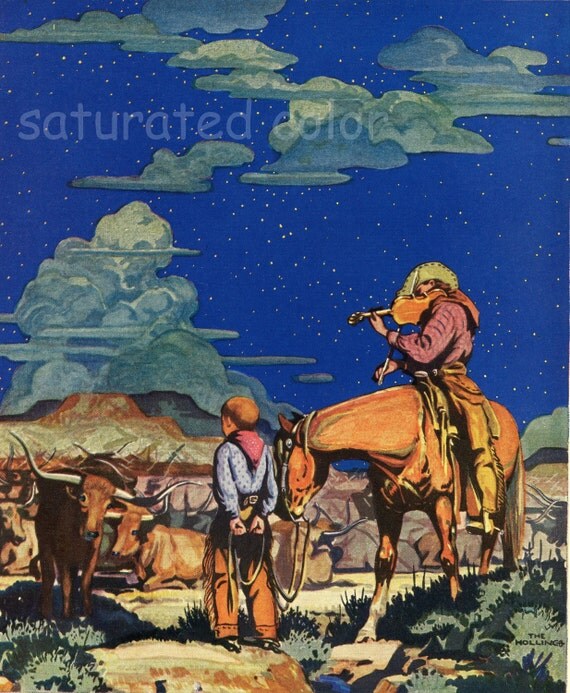 Vintage Cowboy Print