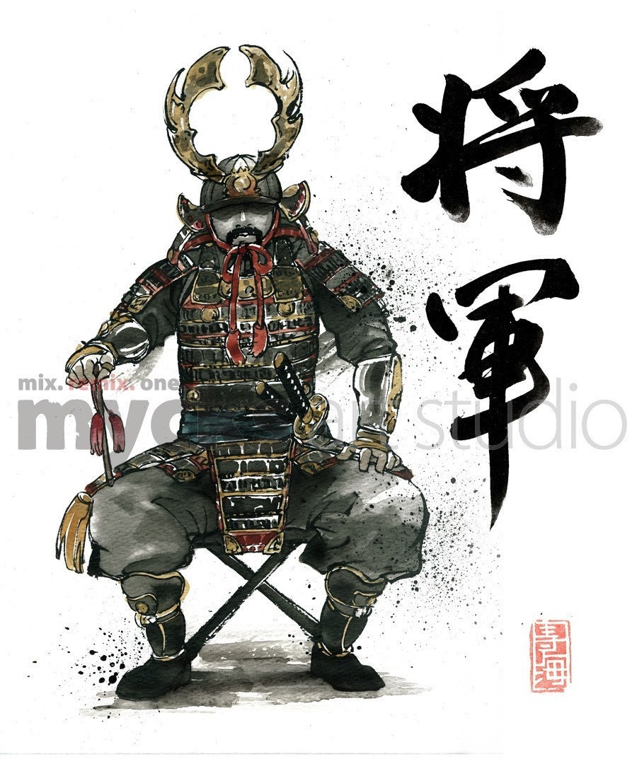 Shogun Samurai General at War 8x10 PRINT