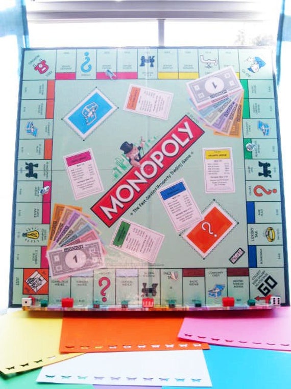 Items similar to Upcycled Monopoly Board Wall Art on Etsy