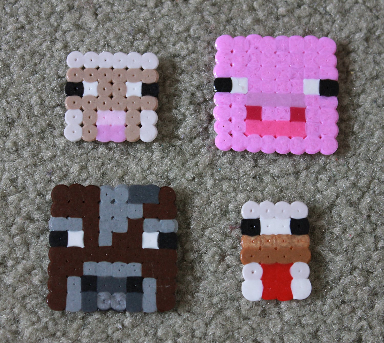 Items Similar To Minecraft Animal Magnetpin Set Custom