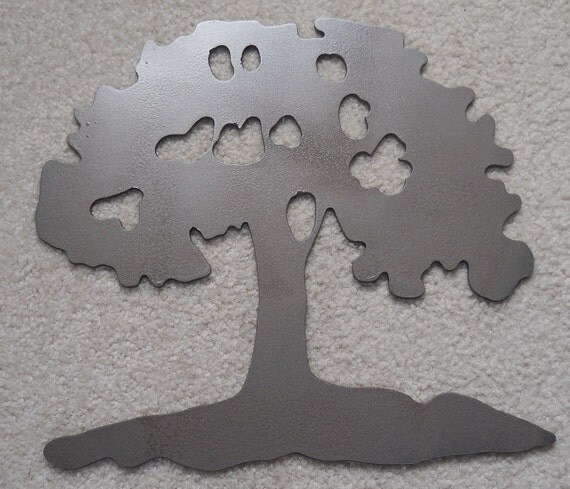 Metal Art Oak Tree Silhouette