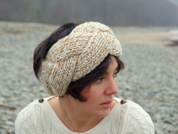 Items Similar To Cable Knit Headband Ear Warmer On Etsy