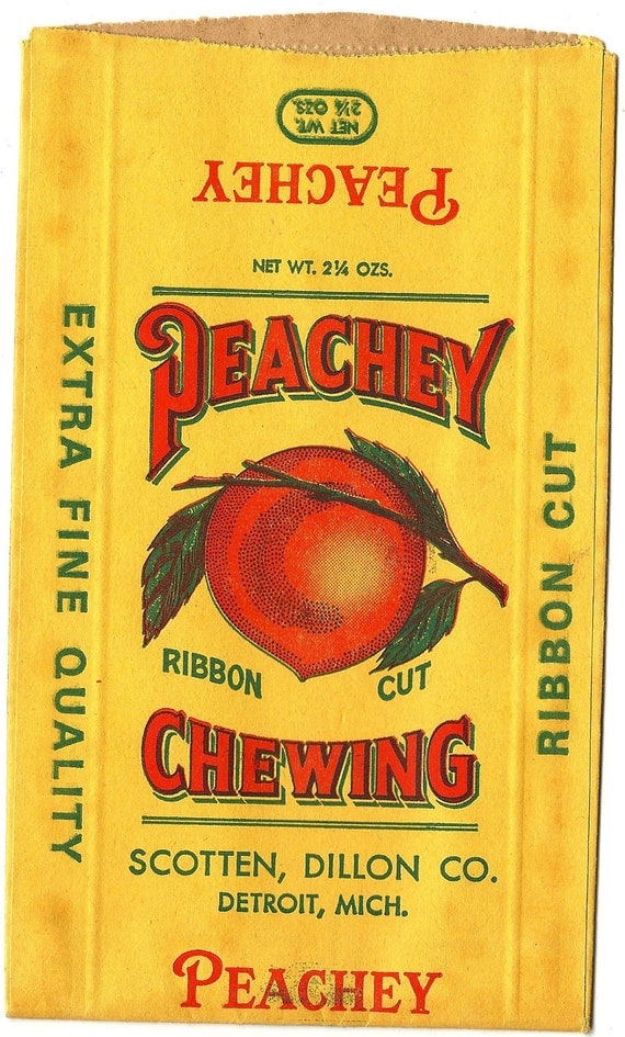 Peachey Chewing Tobacco Bag 1915
