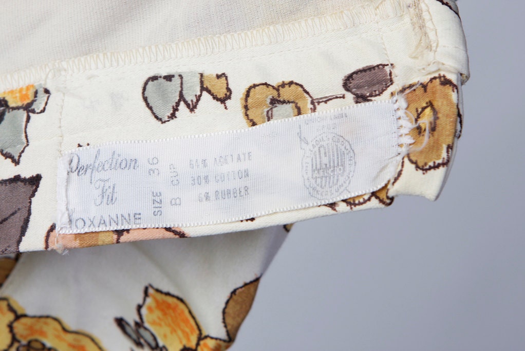 vintage 60's one piece floral swimsuit by thiefislandvintage