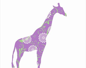 Popular items for purple giraffe on Etsy