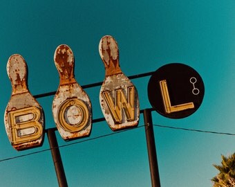 Bowling alley sign | Etsy