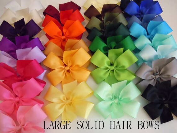 Items similar to Pick 9 Large Hair Bows on Etsy