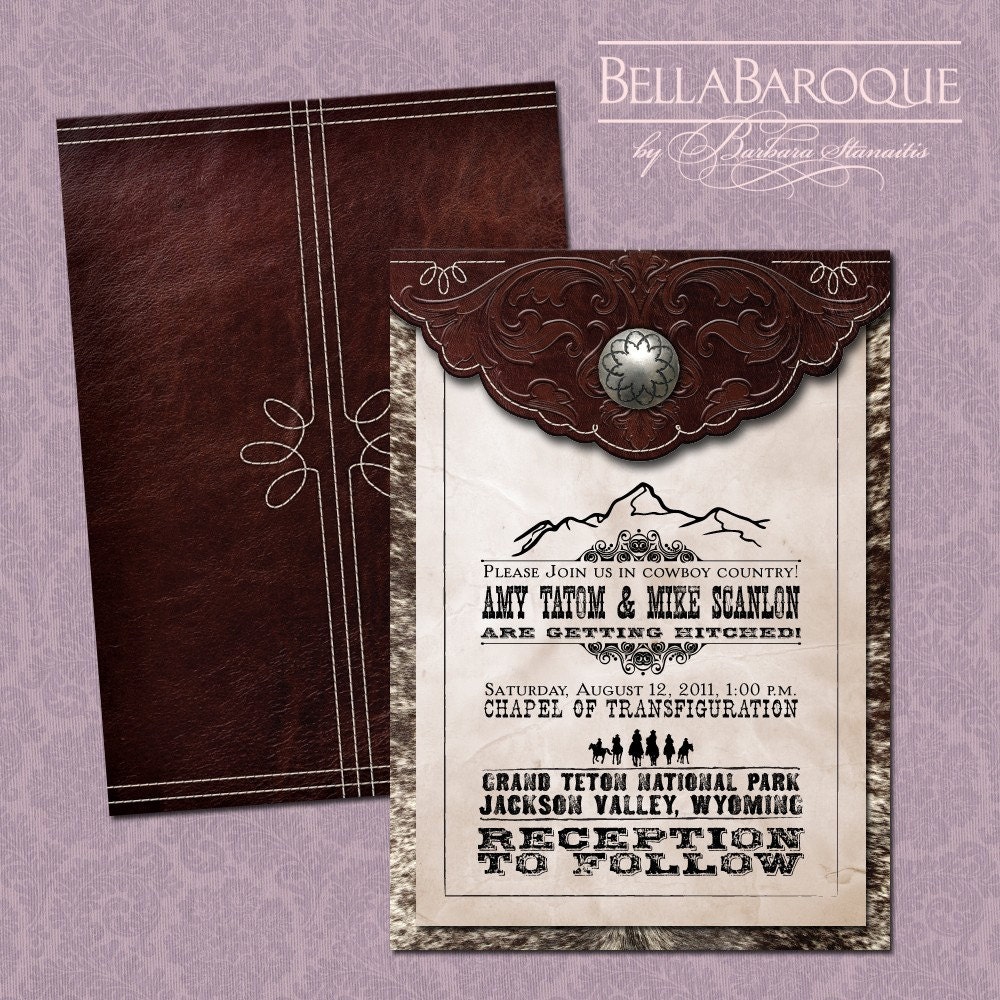 Western Wedding Inventations