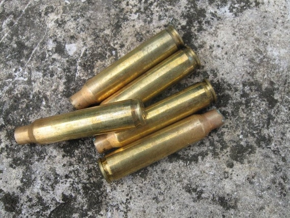 Items similar to Empty .556 Brass Bullet Casings Set of 5 Steampunk ...