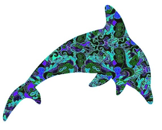 dolphin painting dolphin wall art dolphin art by artkunzelman