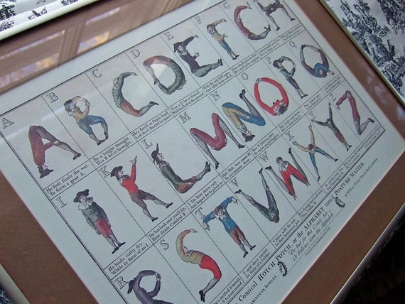 Antique Print The Comical Hotch Potch Alphabet