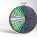 Items similar to MADE TO ORDER Gradient - Hand Embroidered Art - Navy ...