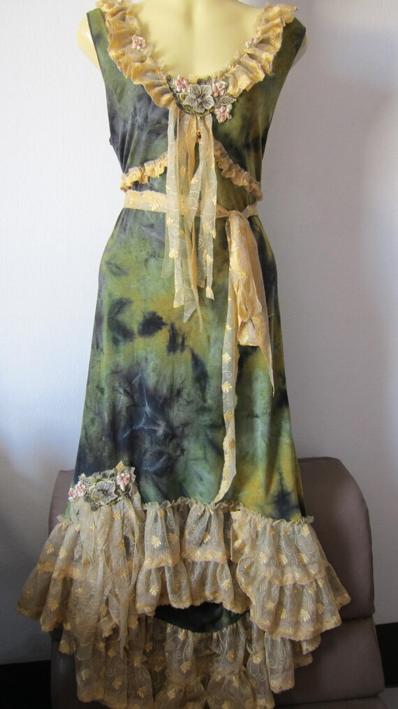 she's a sassy sexy bohemian gypsy gothic dress in woodland