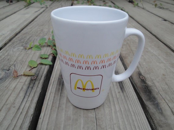 Vintage Mcdonalds Coffee Mug Glass