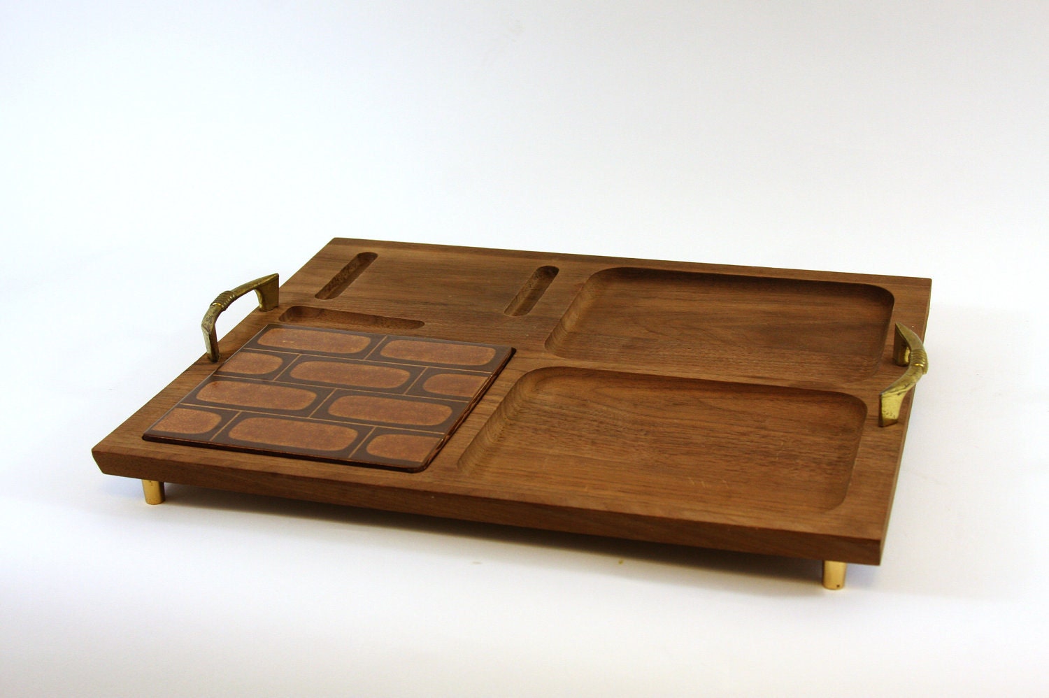 Gorgeous Teak and Tile Cheese Board Serving Tray – Haute Juice