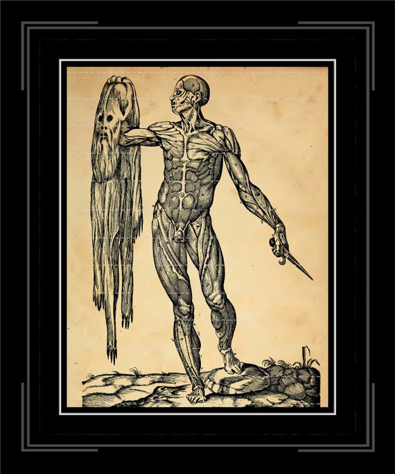 Items similar to 8x10 Print Of Vintage Flaying Skinned Alive Self ...