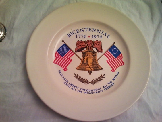 1776 1976 Collectible USA Bicentennial Commemorative Plate