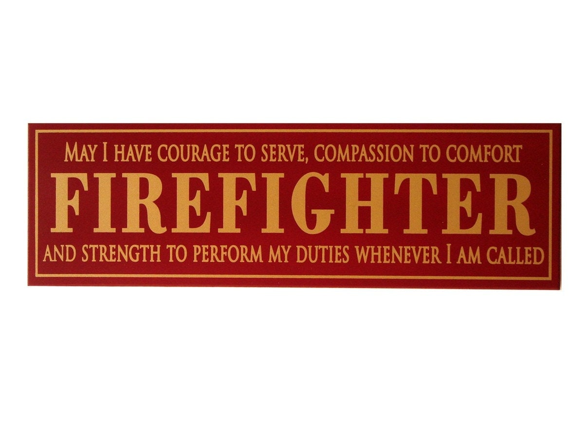 Firefighter Sign