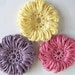 Crochet Thread Flowers 10 Large Flower Appliques by LMCrochet