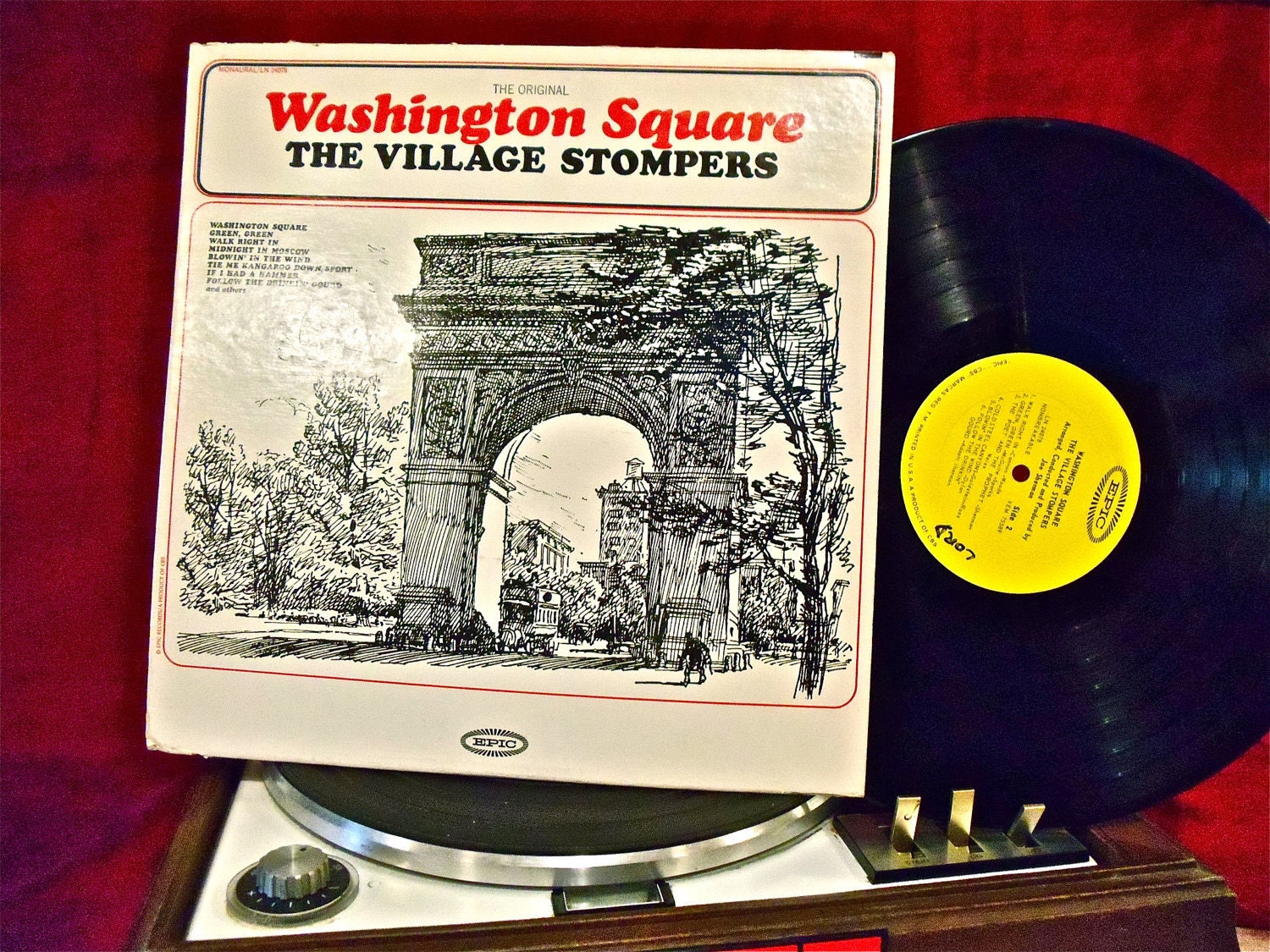 The VILLAGE STOMPERS Washington Square 1963 Vintage Vinyl