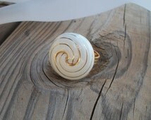 Popular items for golden spiral ring on Etsy