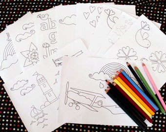 Pdf colouring book | Etsy