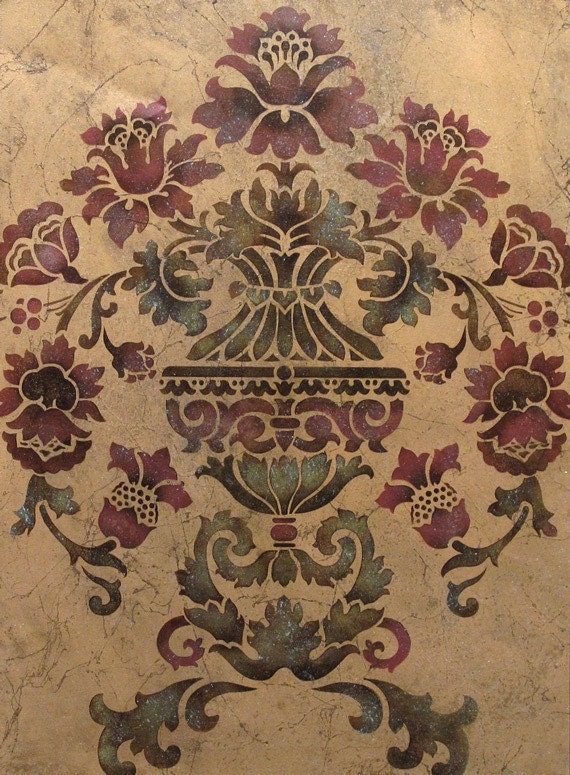 Damask Anna Allover Stencil