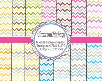 Chevron Clipart Pastel Colors Zigzag Printable Hobby Paper