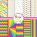 Rainbow Clipart Printable Craft Paper Graphic Design INSTANT