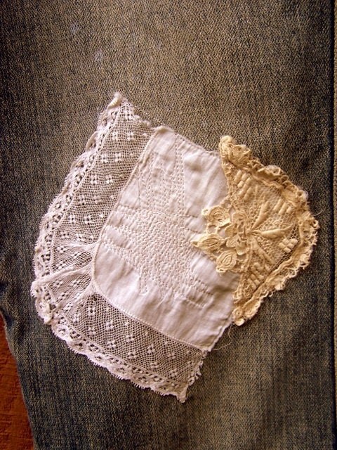 Tattered and Destroyed Hollister Jeans with by TattersToTreasures