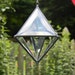 Pyramid Beveled Glass Orb with Diamond Bevel by OriskanyGlass