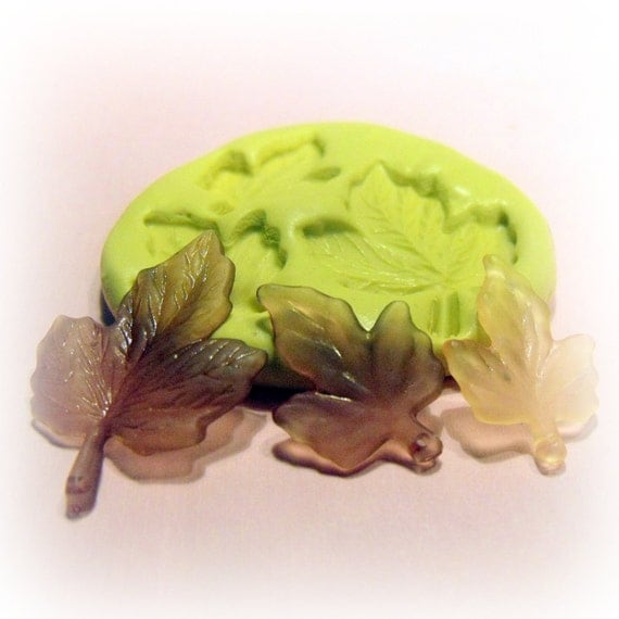 Autumn Leaves flexible silicone mold / mould